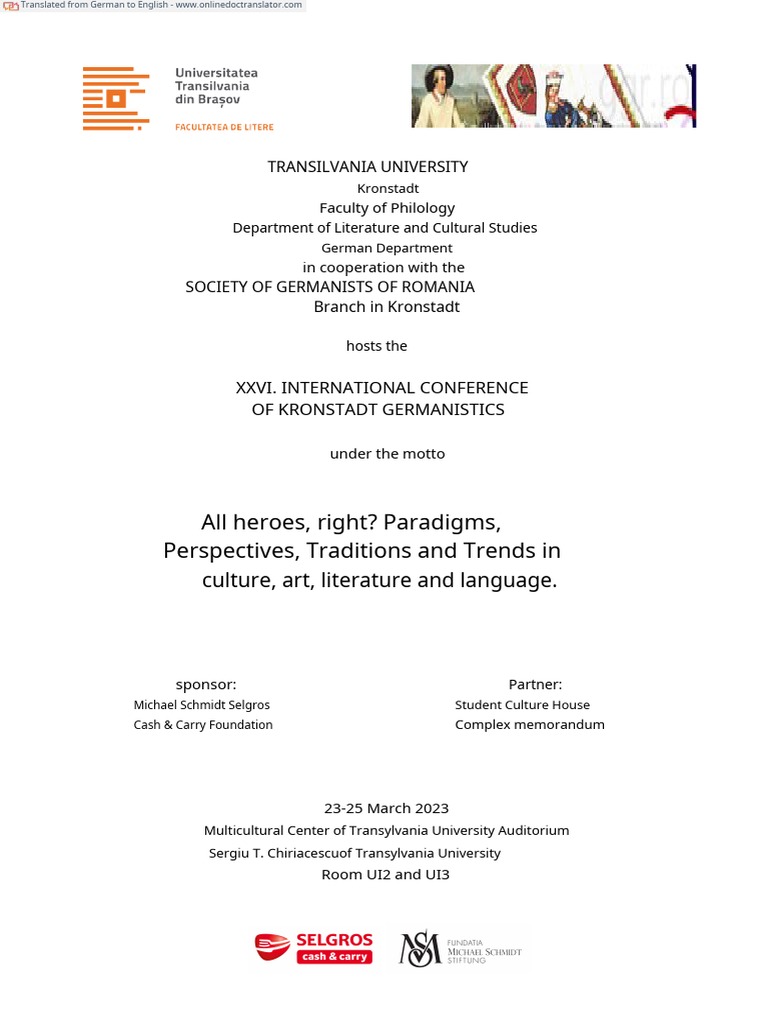 German Studies Conference 2023 | PDF | Social Science