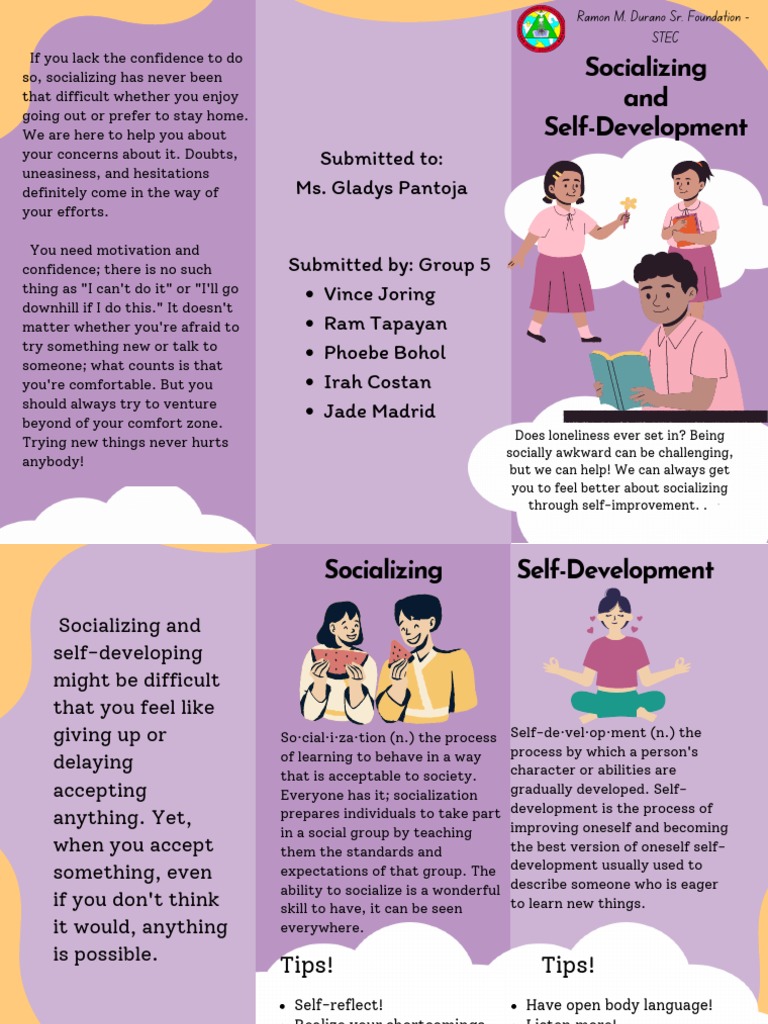 Green Pink Colorful Mental Health Trifold Brochure | PDF | Social ...