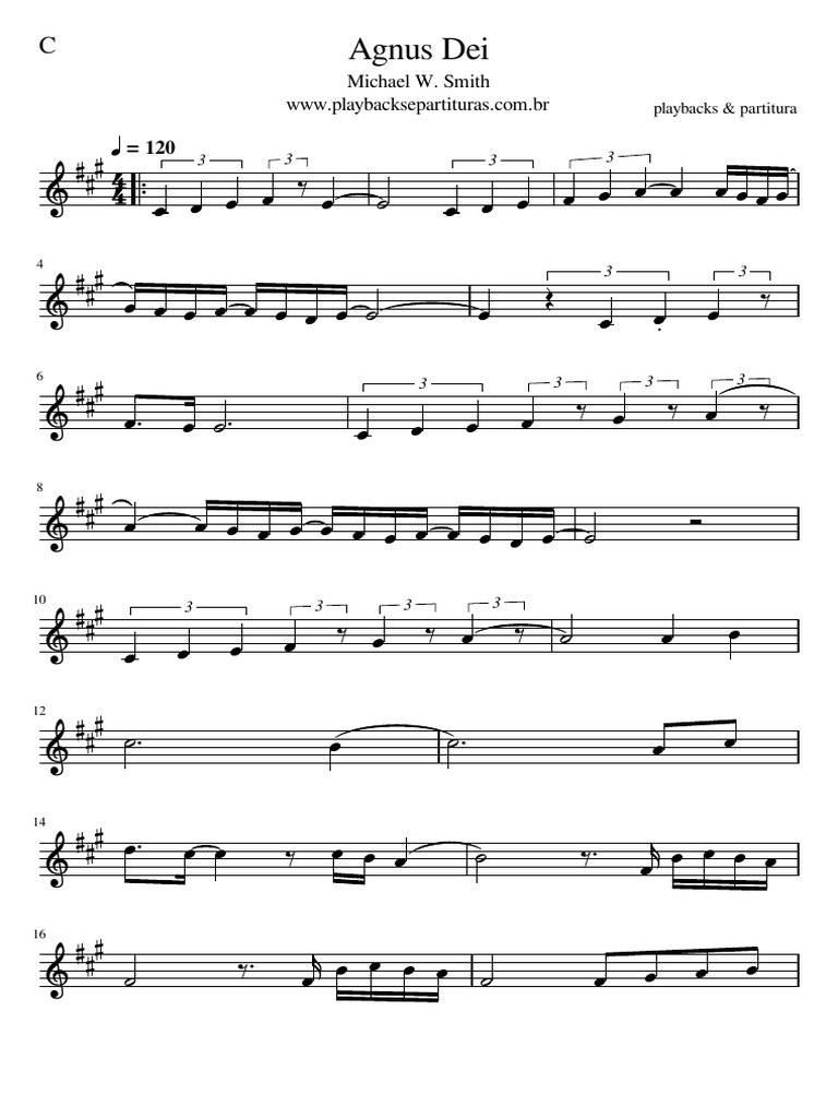 Agnus Dei Michael W Smith C Pdf