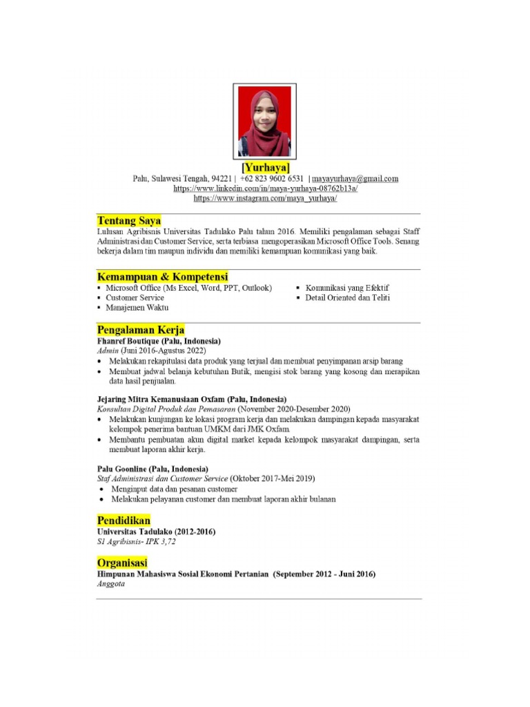 Lamaran Kerja Inti Abadi Logistic Palu | PDF | Karier & Perkembangan | Bisnis