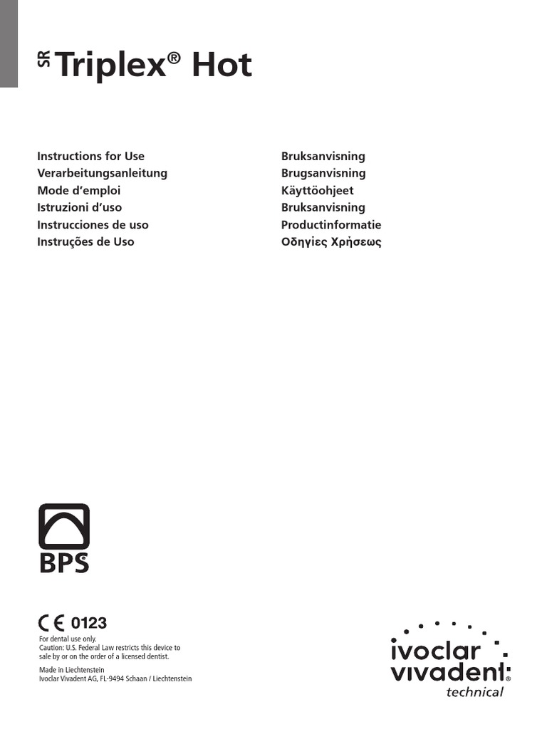 Triplex Hot | PDF | Dentures | Boiling