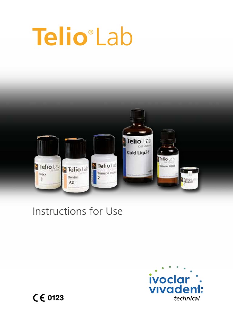 Telio: Instructions For Use | PDF | Dentures | Materials