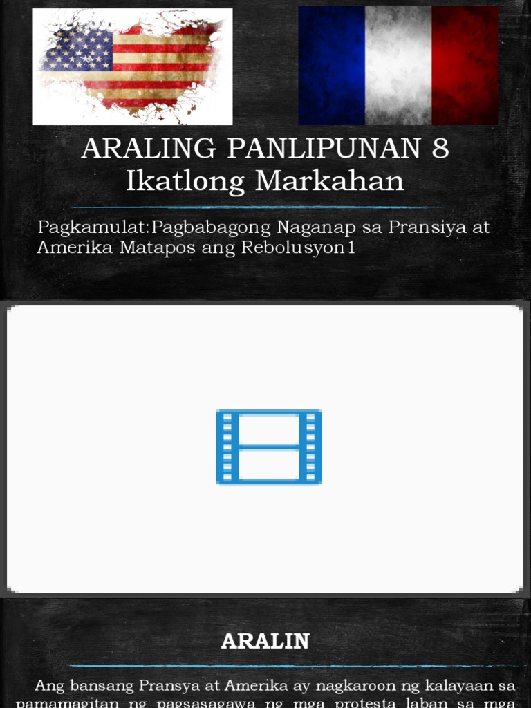 Araling Panlipunan 8 Ikatlong Markahan: Pagkamulat:Pagbabagong Naganap ...