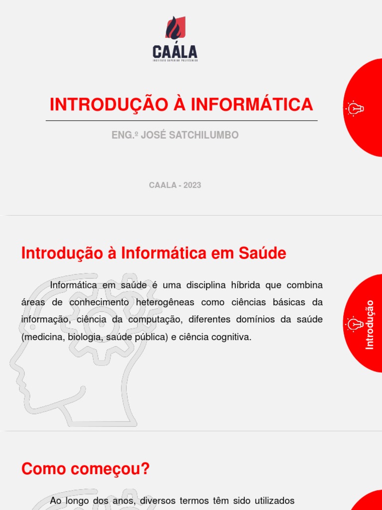 Aula 1 | Download grátis PDF | Tecnologia da Informação | Informática ...