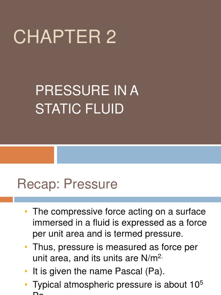 Pressure Variation in Static Fluid | PDF | Pressure Measurement | Pressure