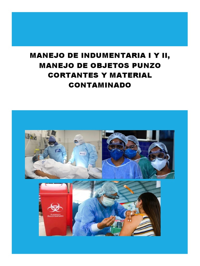 Manejo de Indumentaria I y Ii, Manejo de Objetos Punzo Cortantes y ...