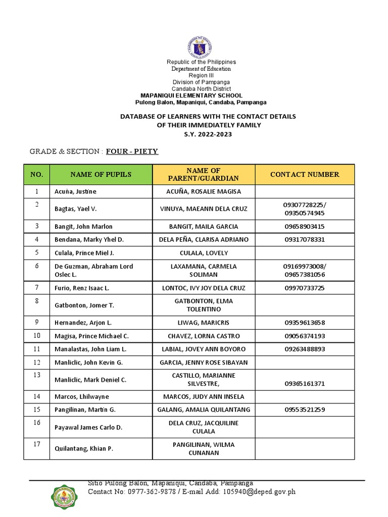 4 Piety Logsheet-2022-2023 | PDF