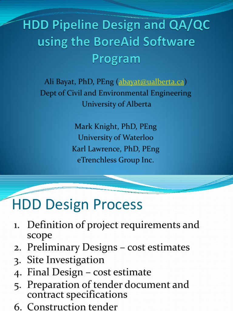 Horizontal Directional Drilling Calculation | PDF | Stress (Mechanics ...