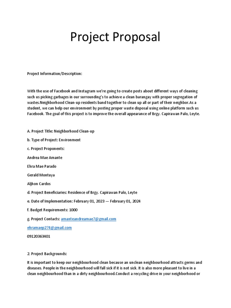 Project Proposal | Download Free PDF | Waste | Recycling