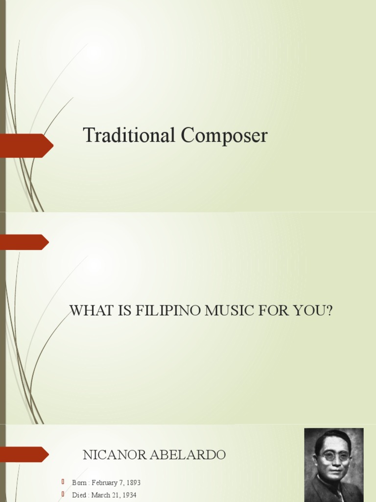 Traditional Composer | PDF | Performing Arts