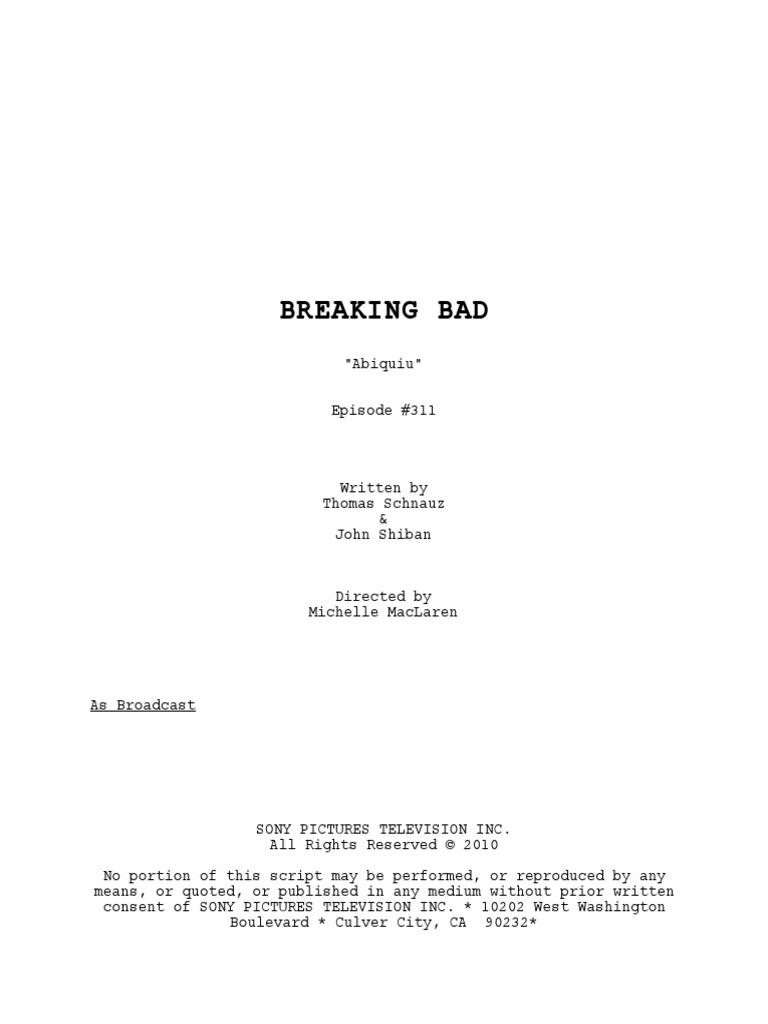 Breaking Bad | PDF