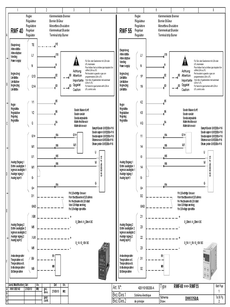 Esquema Eléctrico RWF40 a RWF55 | PDF