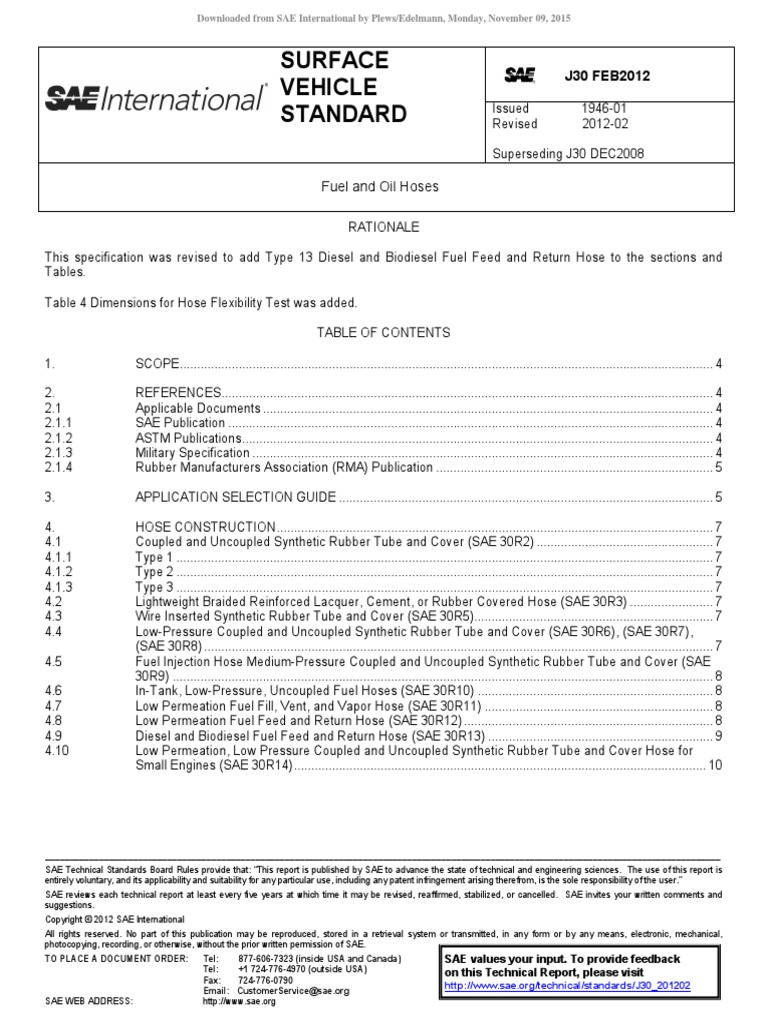 Sae J30 - 201202 | PDF | Gasoline | Diesel Fuel