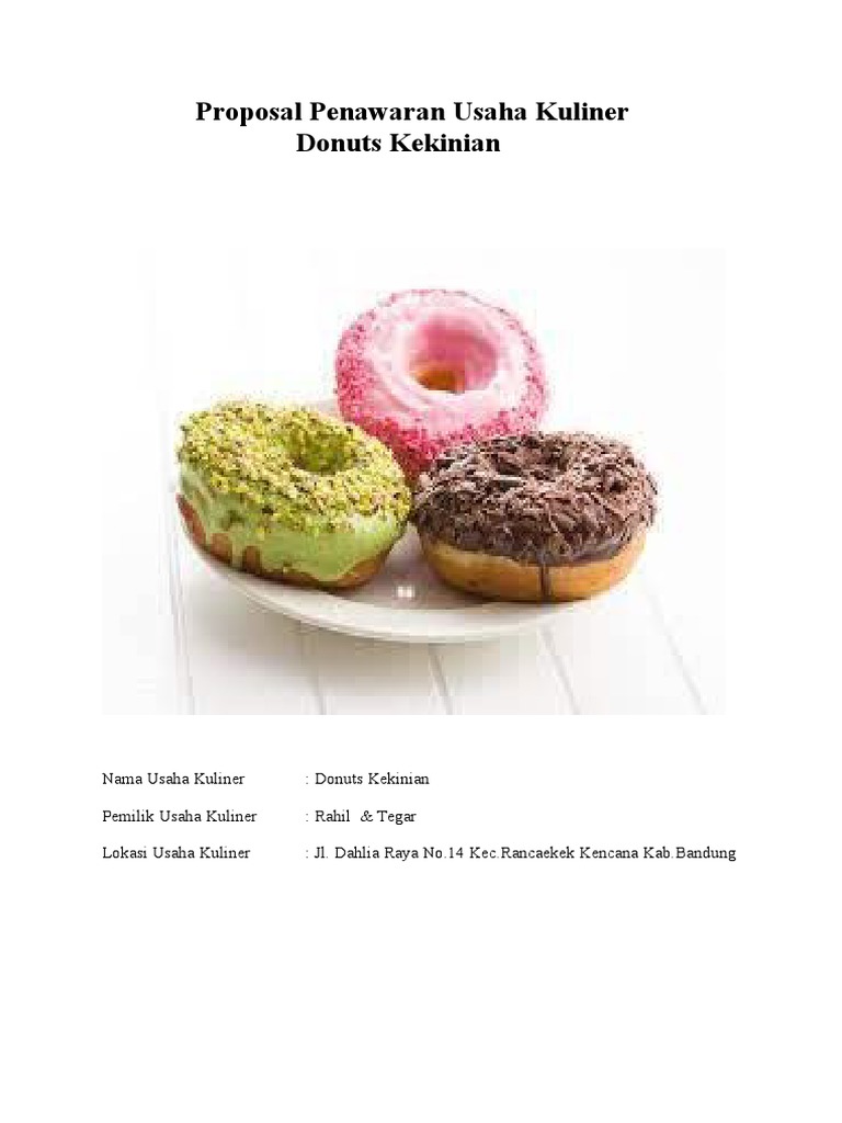 Proposal Penawaran Usaha Kuliner | PDF