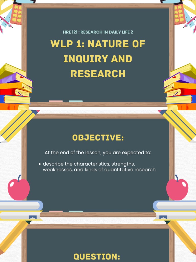 HRE 121 - Nature of Inquiry and Research | PDF | Quantitative Research | Qualitative Research