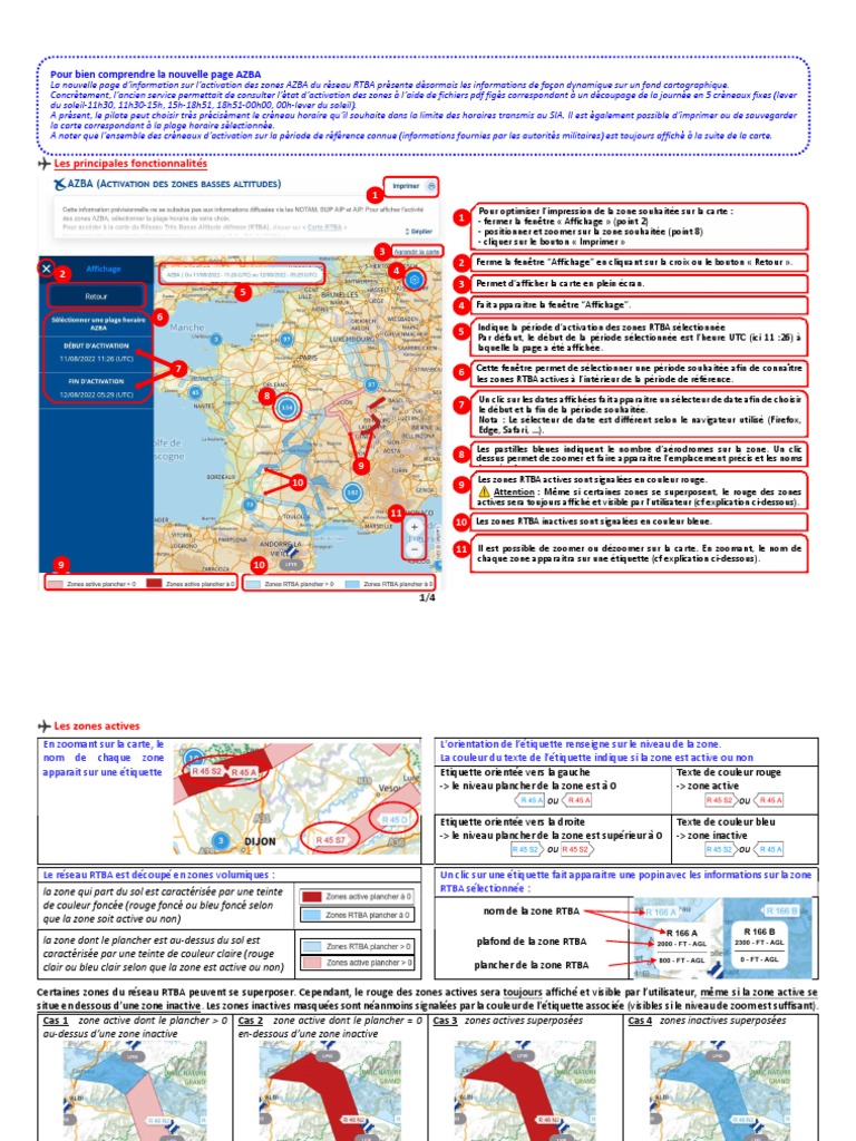 Activation des zones AZBA du RTBA | PDF | Couleur