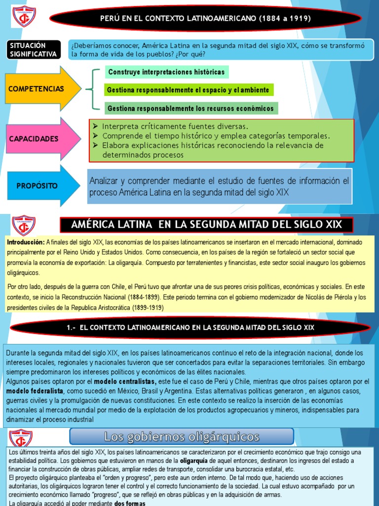Act. 1 El Peru en El Contexto Latinoamericano | PDF | America latina | Perú