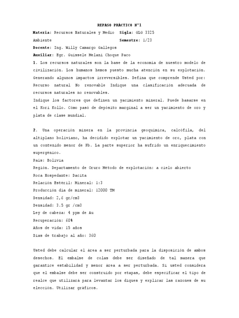 Repaso Práctico N°1 | PDF