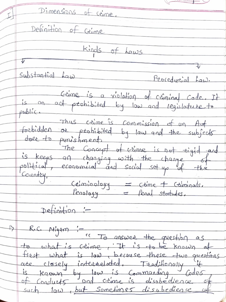 Criminology and Penology Study Notes | PDF