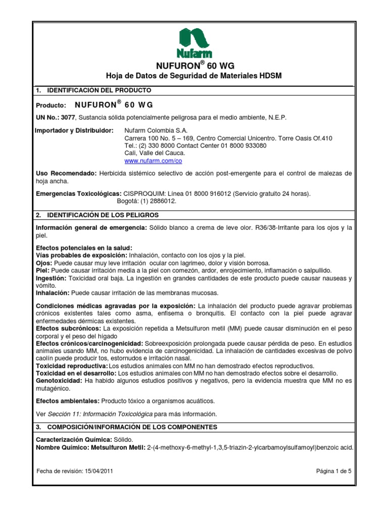 NUFURON_HDSM | PDF | Agua | Contaminación