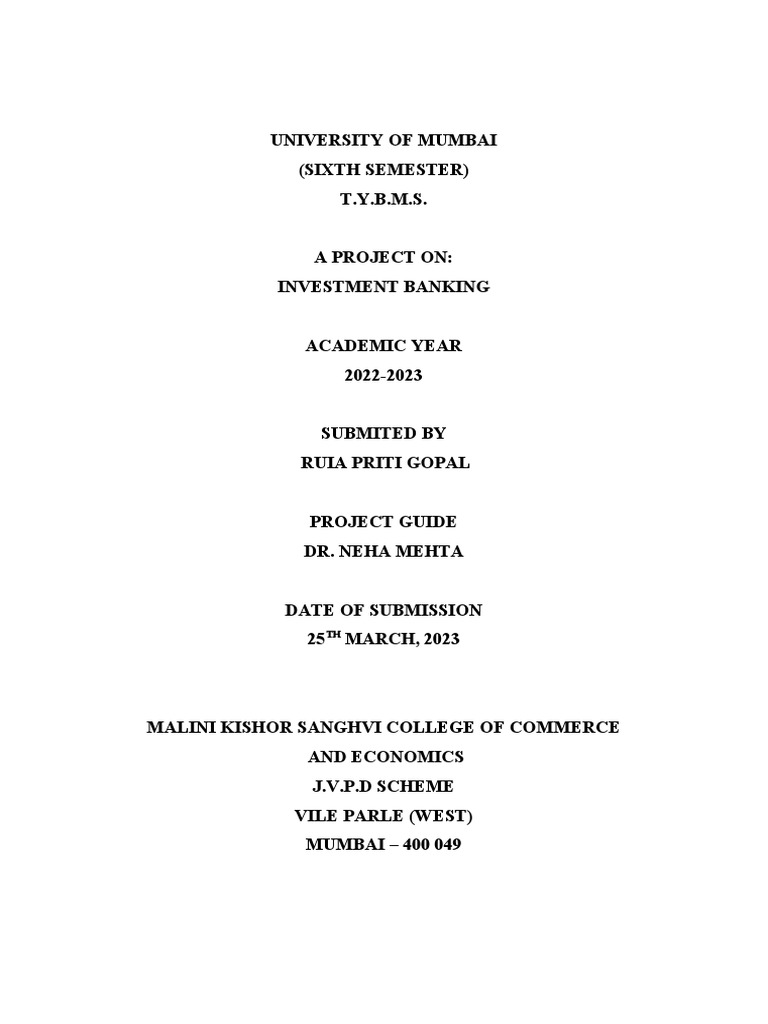 Project Format 2 | PDF | Business