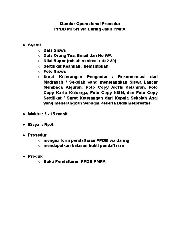 Proses Bisnis PPDB Via Daring | PDF | Karier & Perkembangan