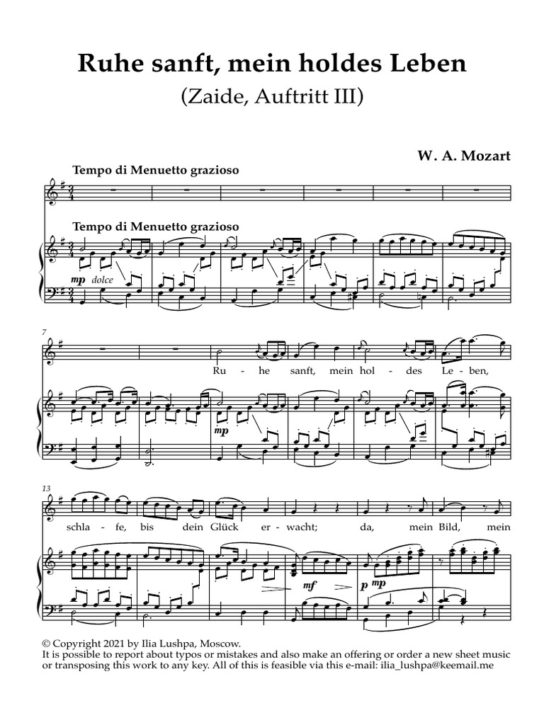 Ruhe Sanft, Mein Holdes Leben | PDF | Collation | Calligraphie latin