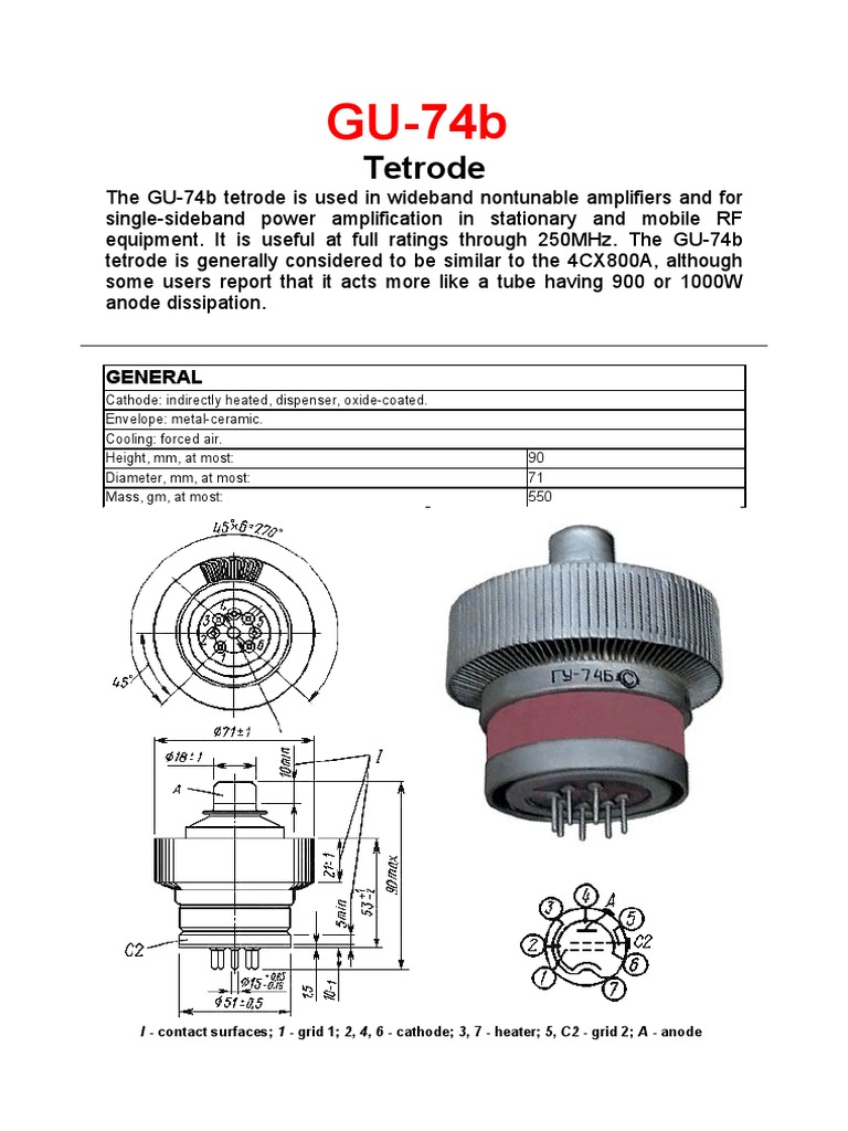 Tetrode: General | PDF | Vacuum Tube | Electricity