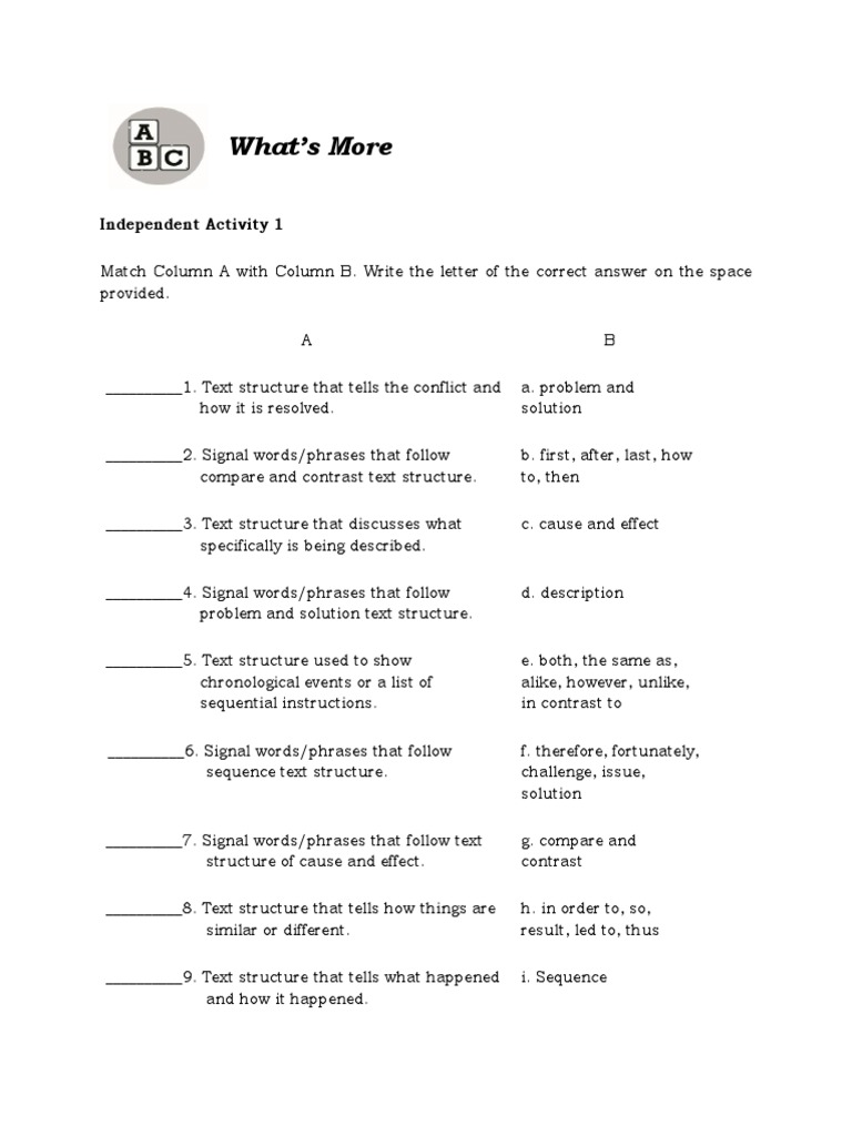 Understanding Key Text Structures | PDF