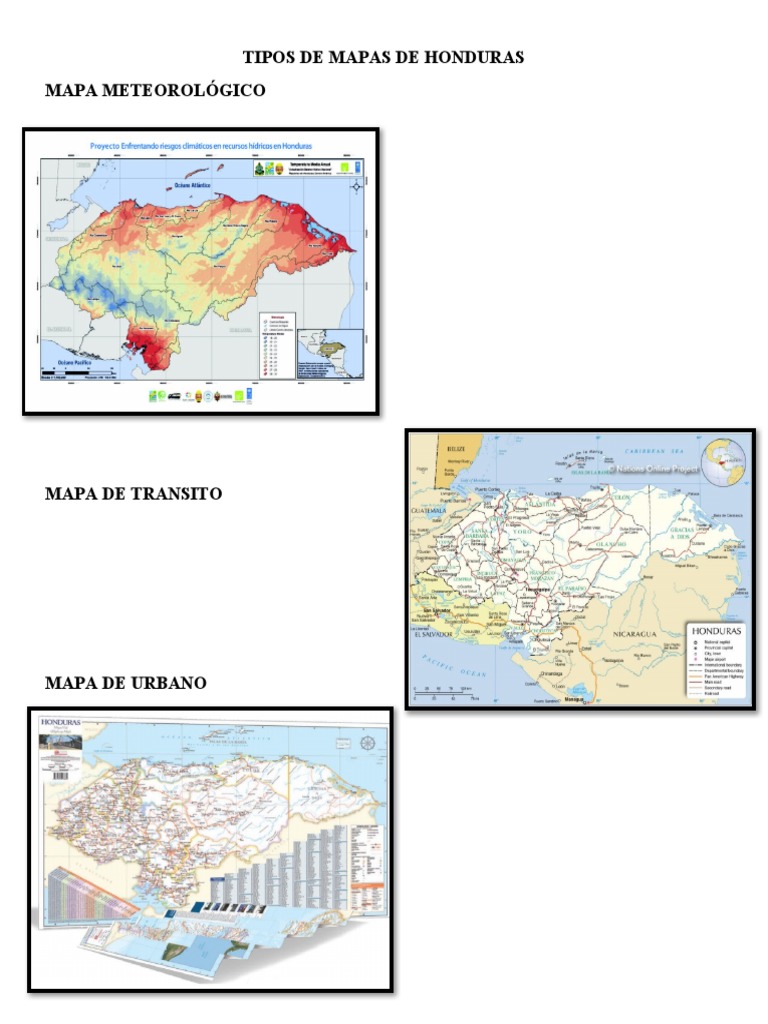 Tipos de Mapas de Honduras | PDF