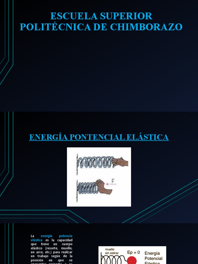 Energía Potencial Elastica | PDF | Elasticidad (Física) | Mecánica