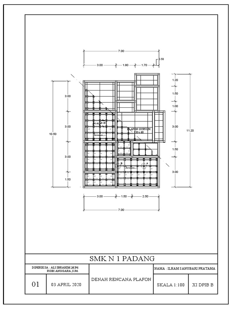 Denah Rencana Plafon | PDF