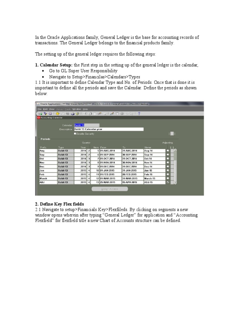 Set up Oracle General Ledger in under 10 steps | PDF | Accounting ...