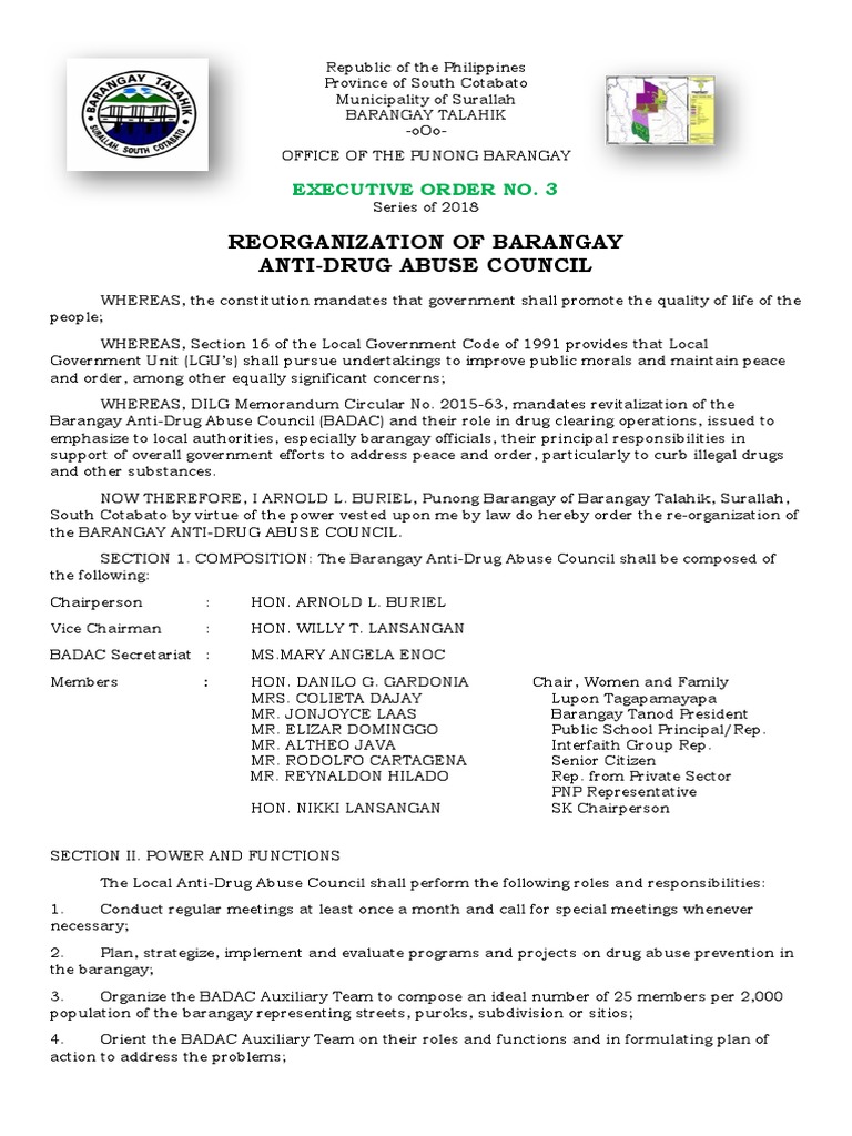 Brgy Eo Bat | PDF | Substance Abuse | Government