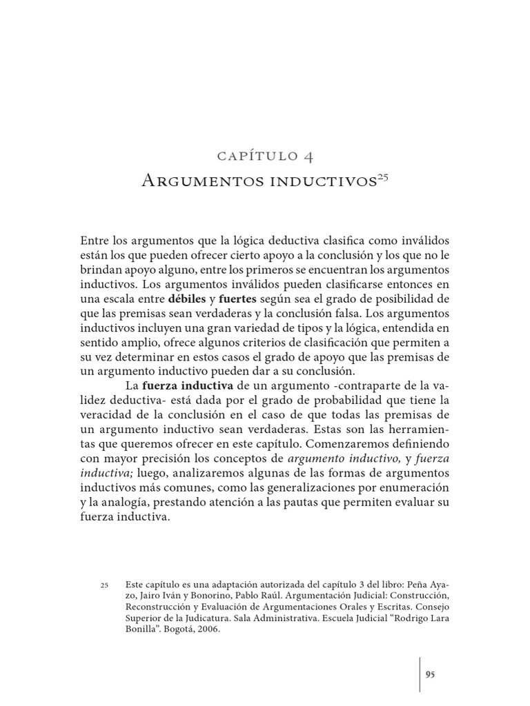 Texto (Lógica y Argumentación - Sánchez, Serrano y Peña) | PDF | Razonamiento deductivo ...