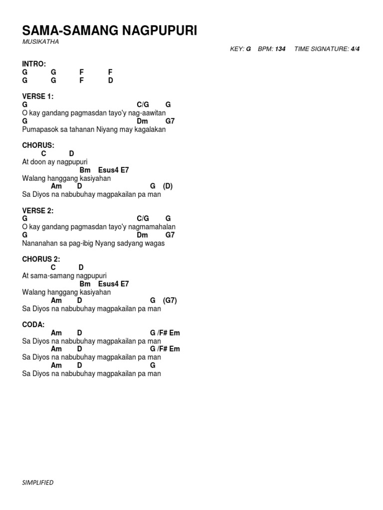 Sama-Samang Nagpupuri | PDF