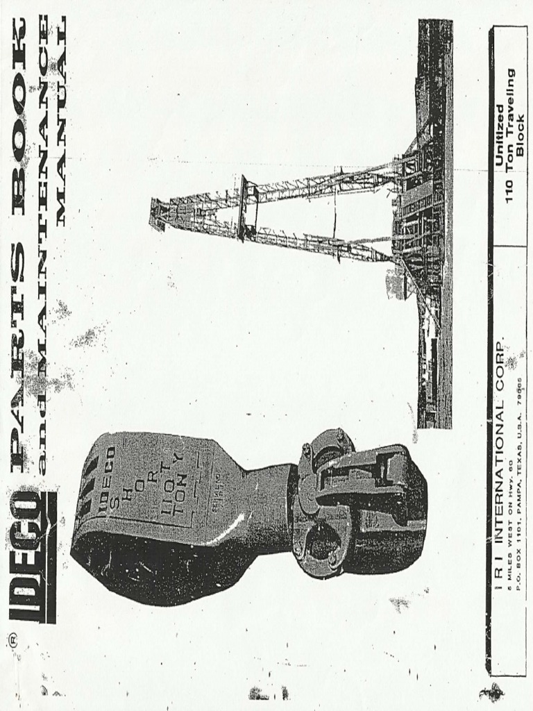 Ideco 110ton | PDF