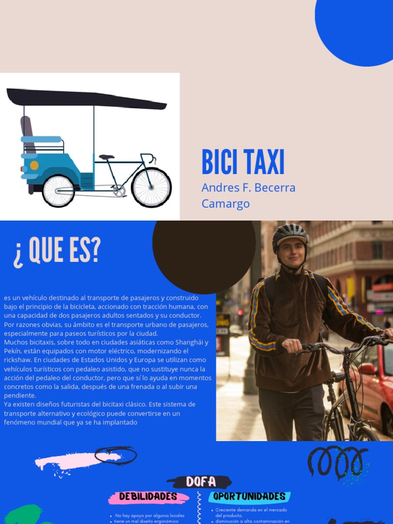 Bicitaxi: Transporte Urbano Ecológico | PDF | Tecnología