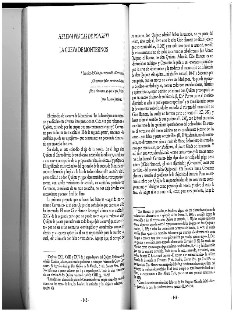 HPercas de Ponseti - La Cueva de Montesinos | PDF