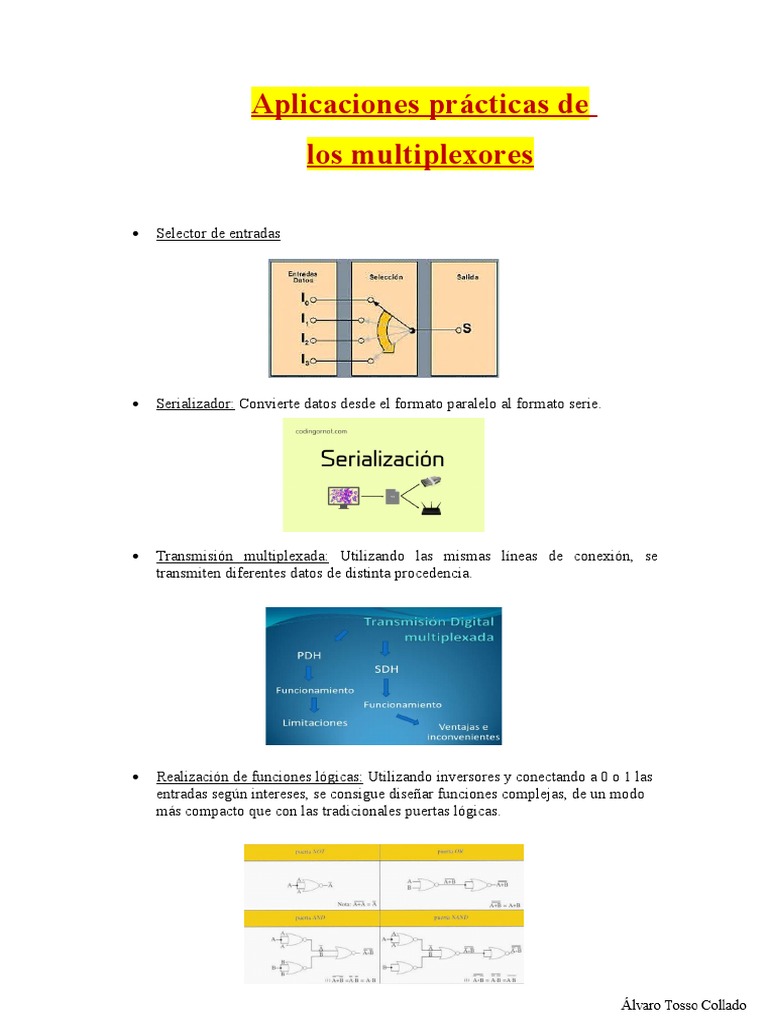 Aplicaciones Prácticas de Los Multiplexor | PDF