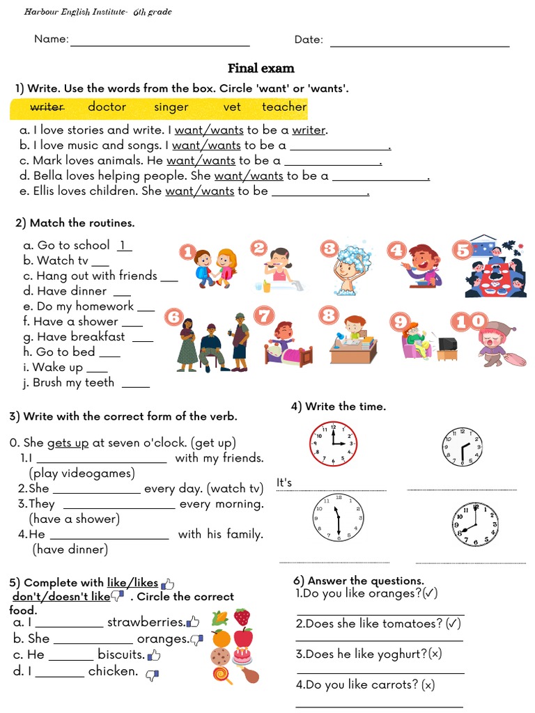 Tests 6th Grade | PDF