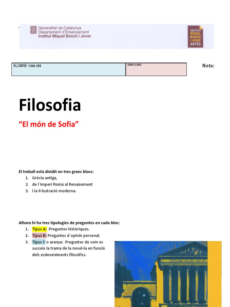El Món de Sofia | PDF