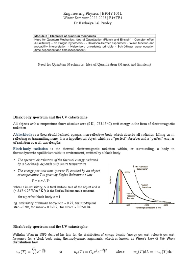 Engineering Physics - : BPHY101L | PDF | Electromagnetic Radiation | Electrodynamics