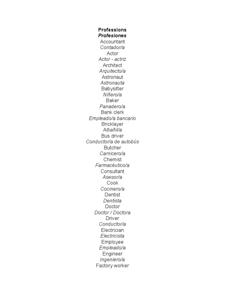 Professiones | PDF