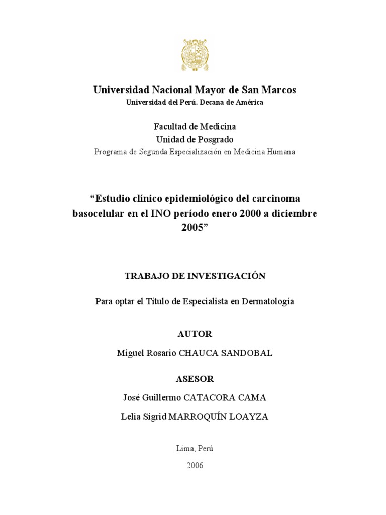 Chauca SM | PDF | Cáncer | Cáncer de pulmón