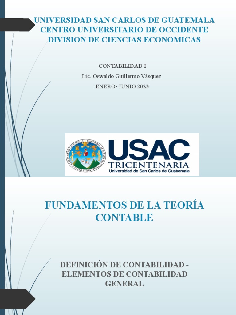 Fundamentos de la Teoría Contable | PDF | Contabilidad | Estado financiero