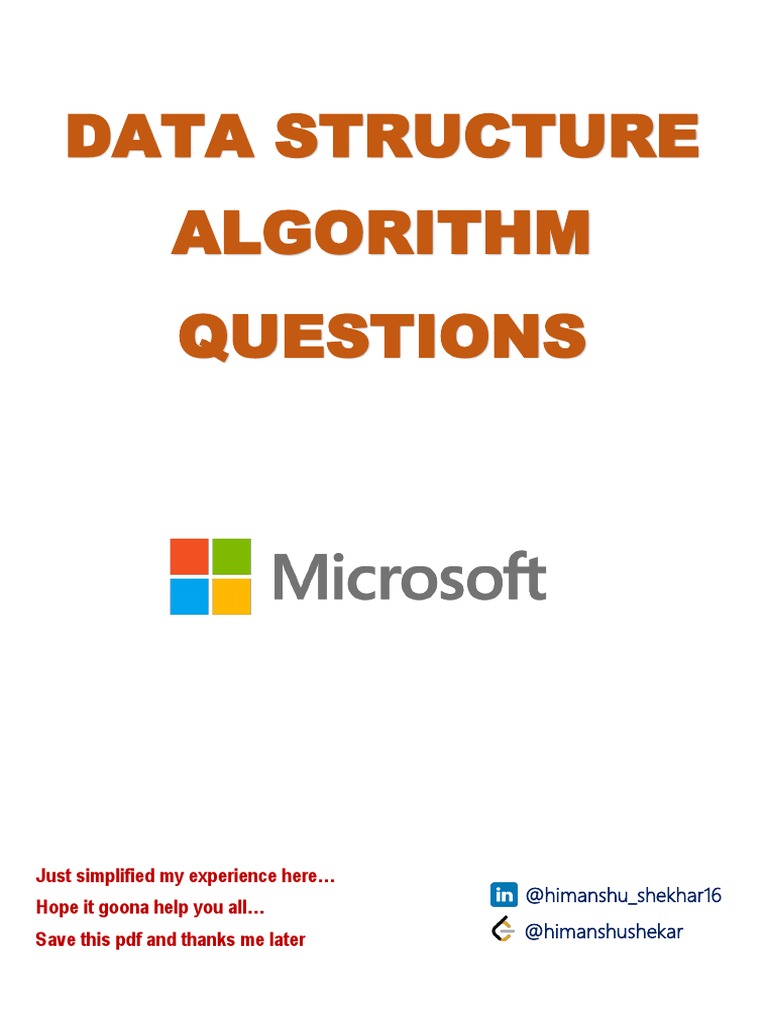Microsoft Mostly Asked Interview Questions | PDF | Matrix (Mathematics) | Dynamic Programming
