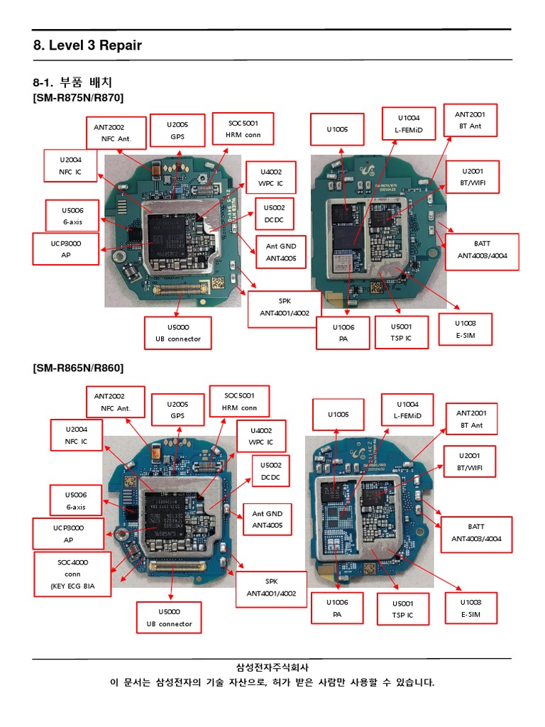 Level 3 Repair: (SM-R875N/R870) | PDF | Electronics | Computer Hardware