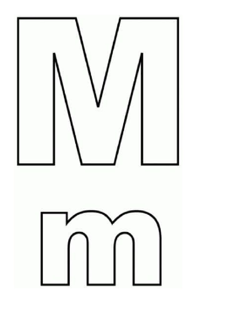Molde Letra M | PDF