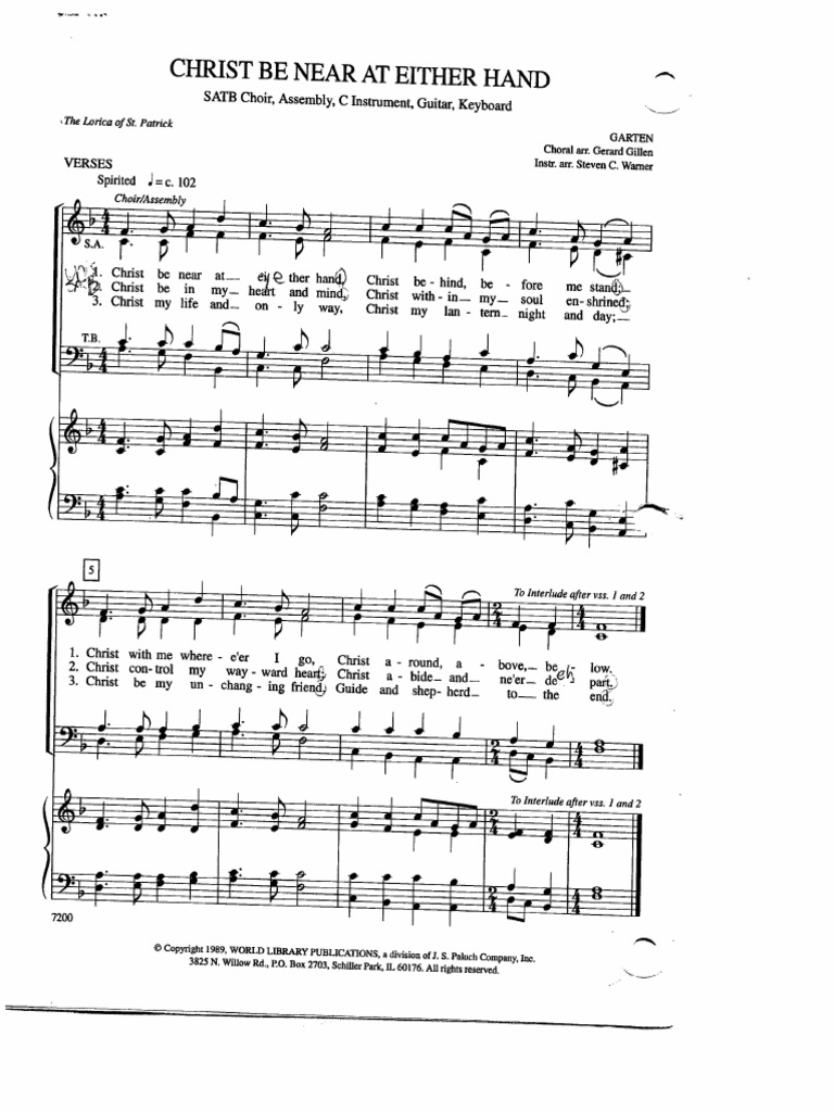 Christ Be Near at Either Hand | PDF